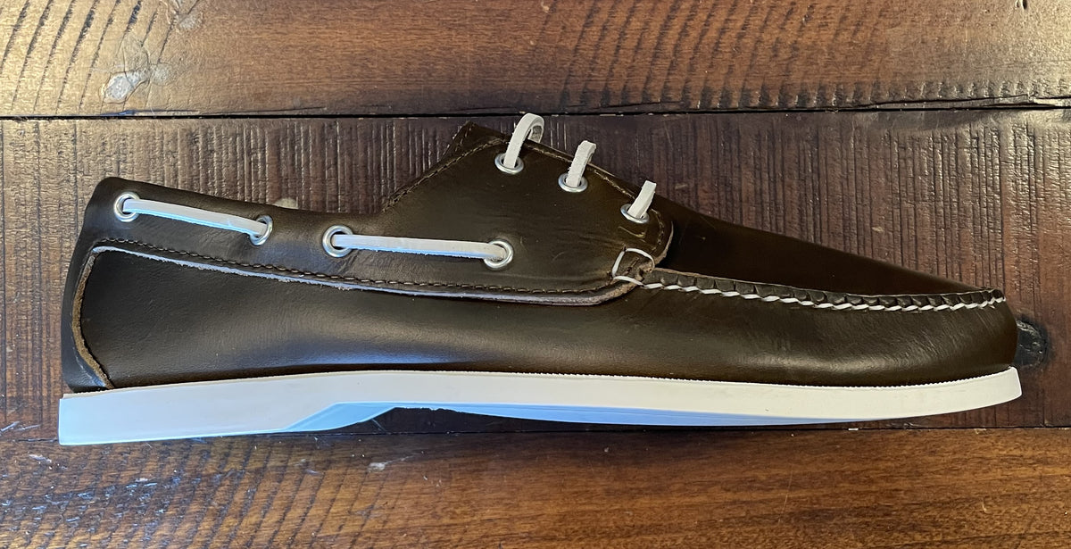 Men’s Quoddy Head Boat Shoe: Olive LE – Quoddy.com